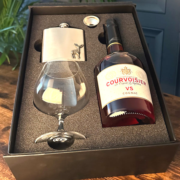 Brandy Gift Set Includes Luxury Bottle, Brandy Glass, 6oz Stainless St ...